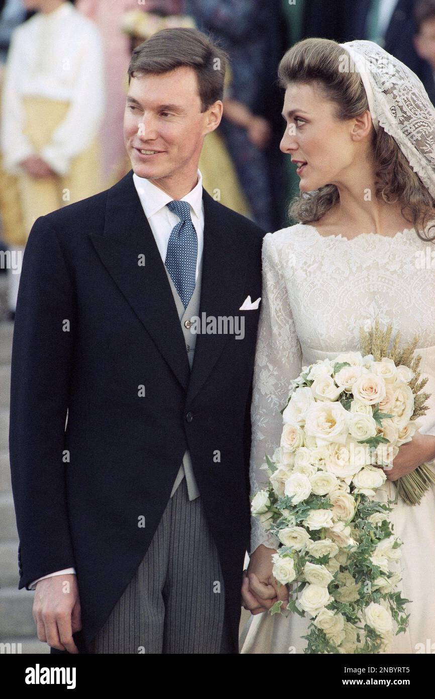 Luxembourg's Prince Guillaume and his wife Princess Sibilla, nee ...