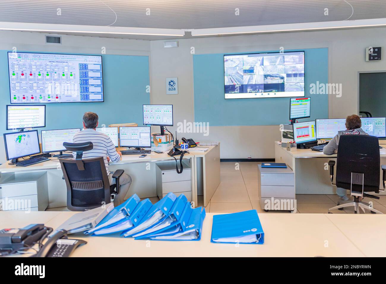 hydroelectric power plant, control room, grosio, italy Stock Photo - Alamy