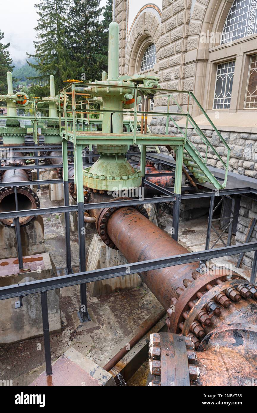 fraele ex hydroelectric power plant, isolaccia, italy Stock Photo - Alamy