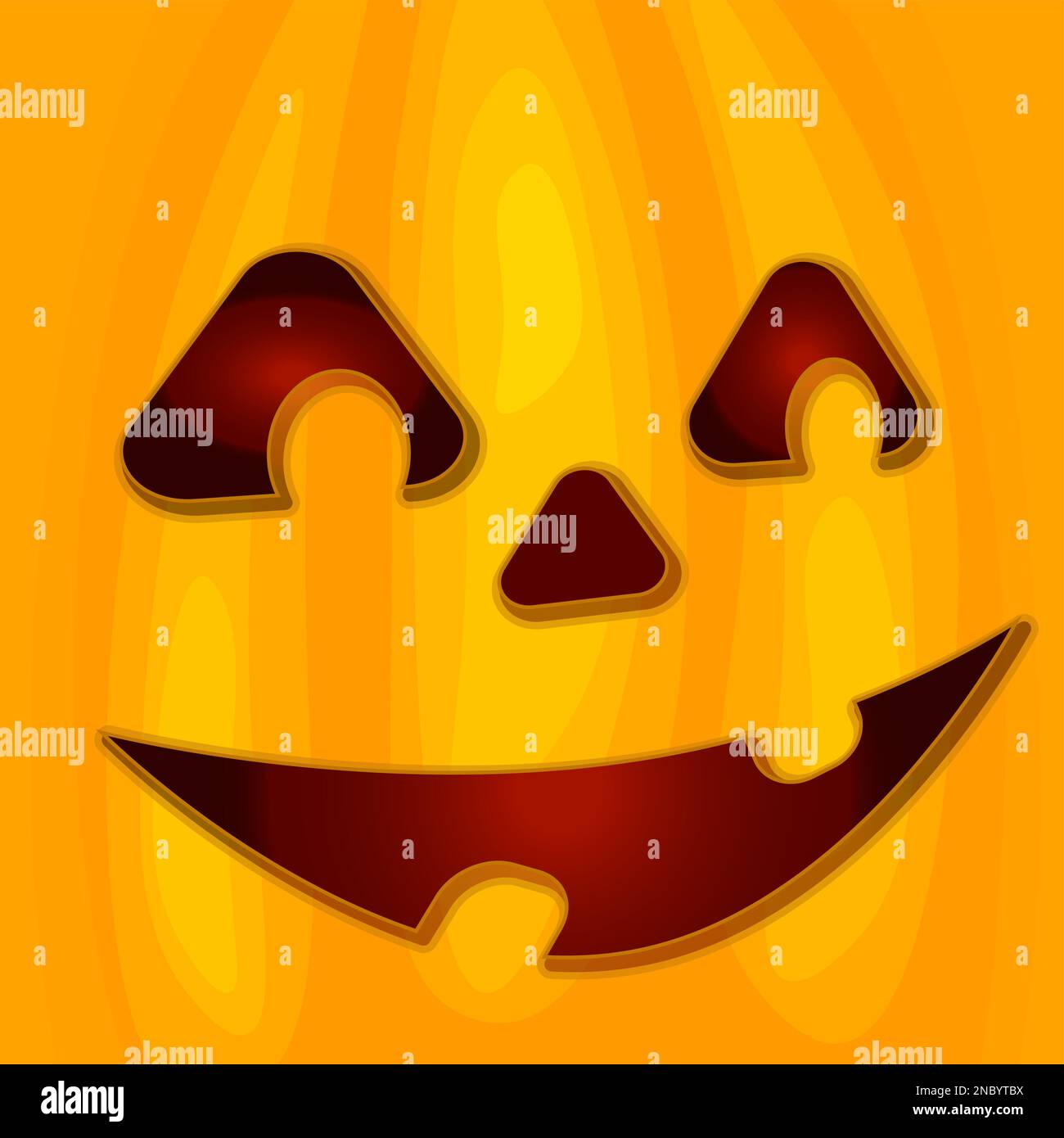 Smiling Halloween pumpkin face with gradient on square backgrounds ...