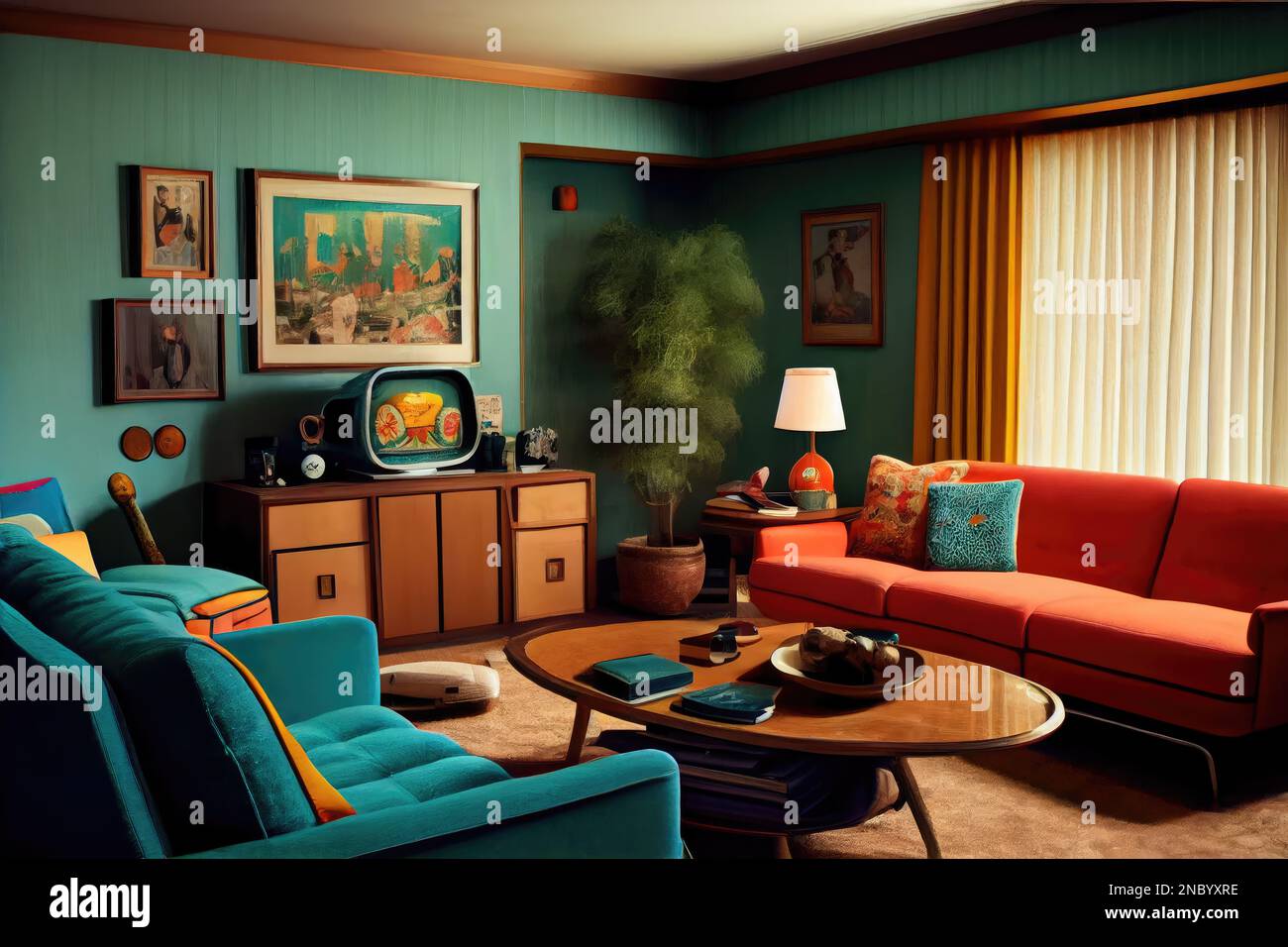 1960s party house hi-res stock photography and images - Alamy