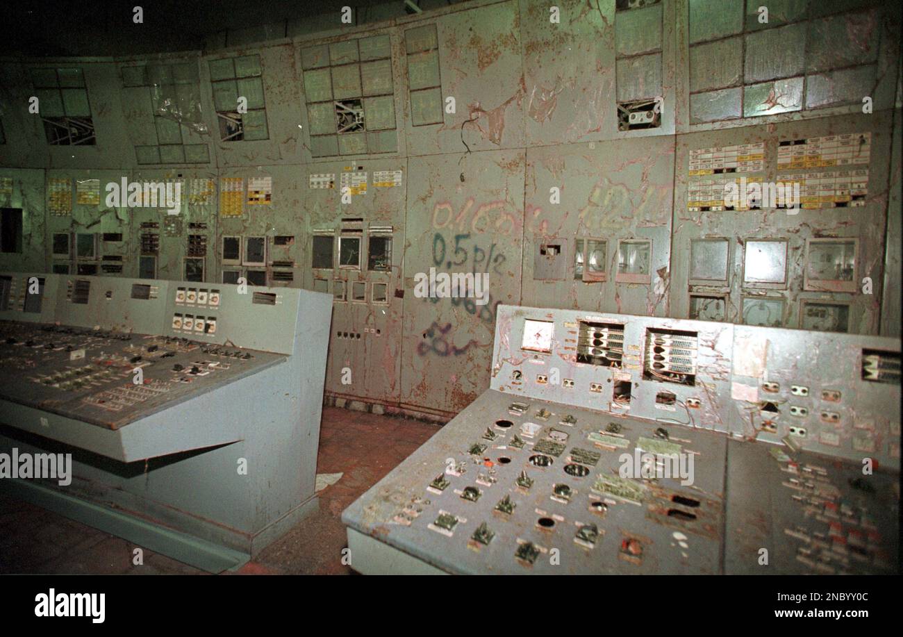 FILE - in this Nov. 10, 2000, file photo the control room, with its ...