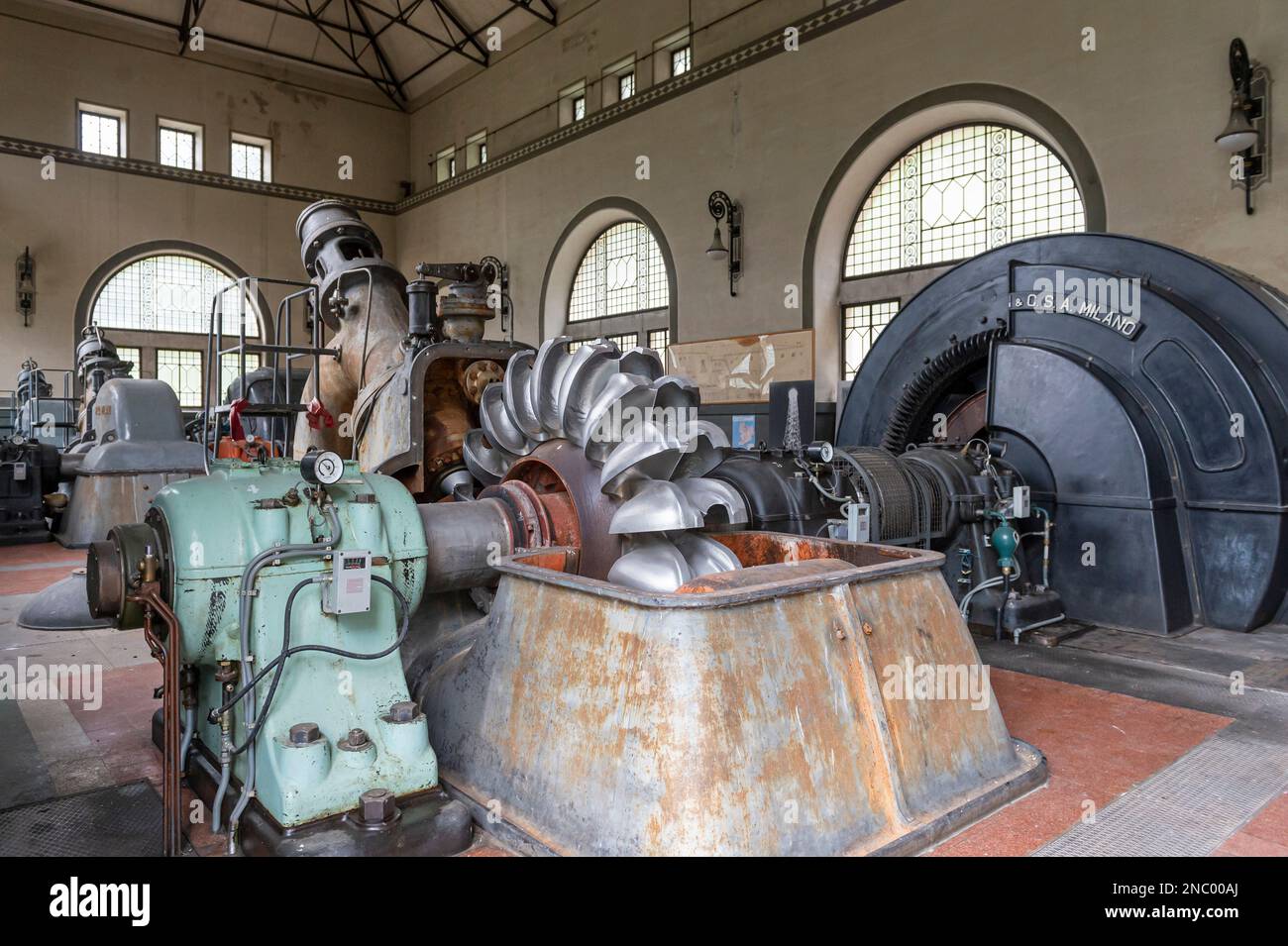 fraele ex hydroelectric power plant, isolaccia, italy Stock Photo - Alamy