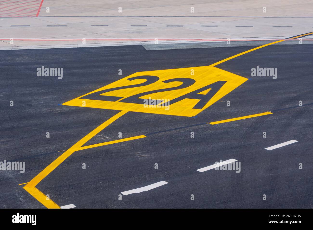 Runway sign on Larnaca International Airport – Glafcos Clerides in ...