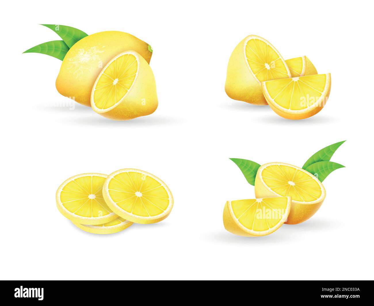 Lemon slice half on Stock Vector Images - Alamy