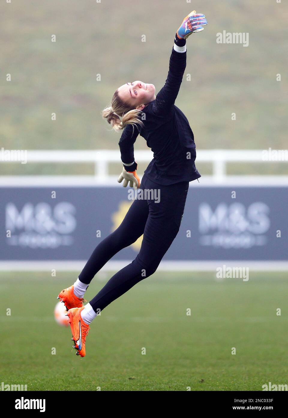 Burton on Trent, England, 14th February 2023. Ellie Roebuck of England ...