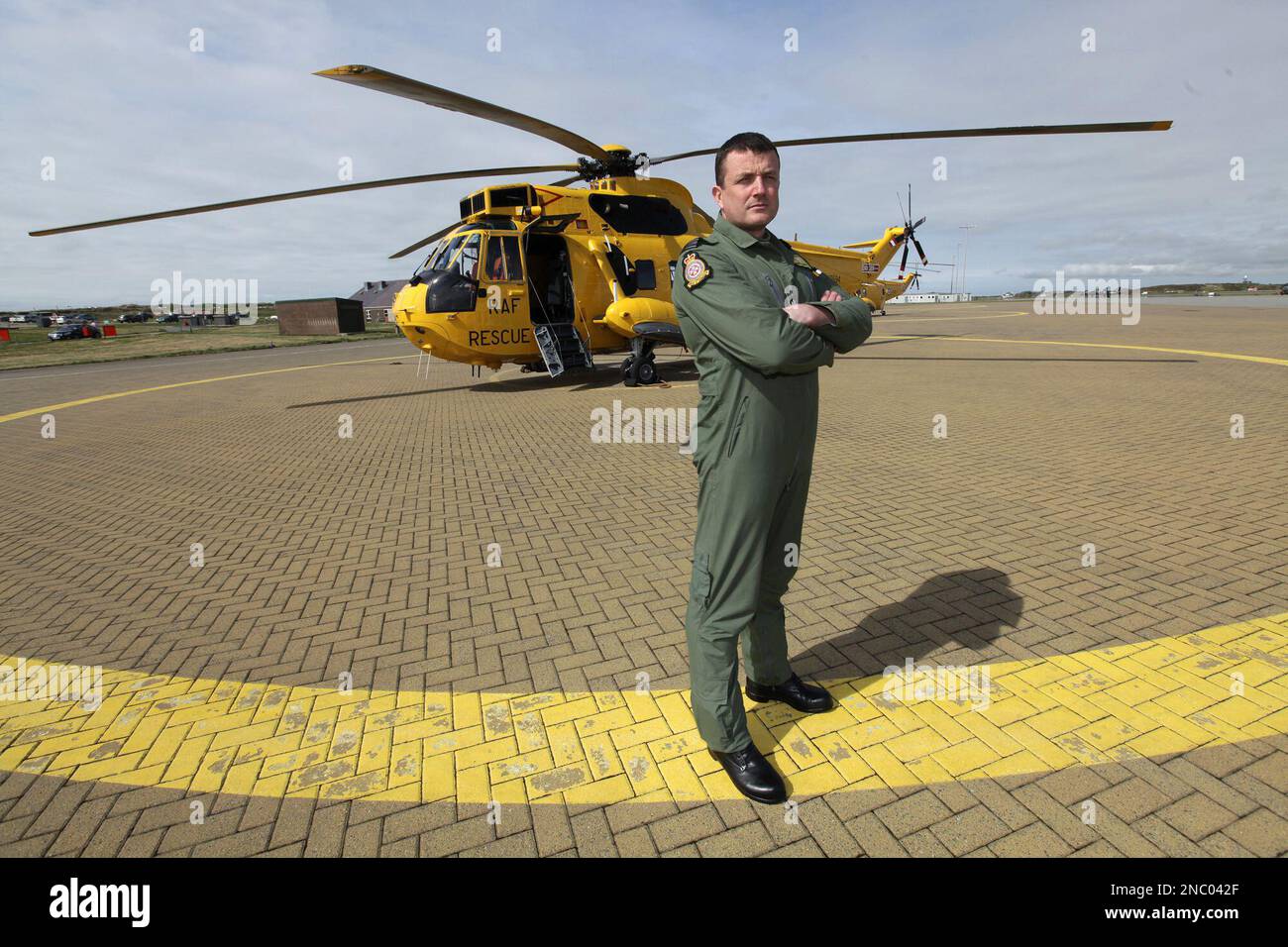 Prince William's boss Squadron Leader Iain 'spike' Wright poses for ...