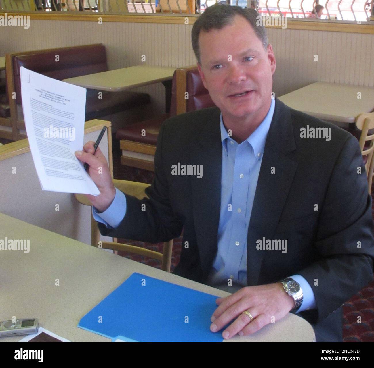 In this April 6, 2011 photo, Tom Thornton, then chief executive officer ...