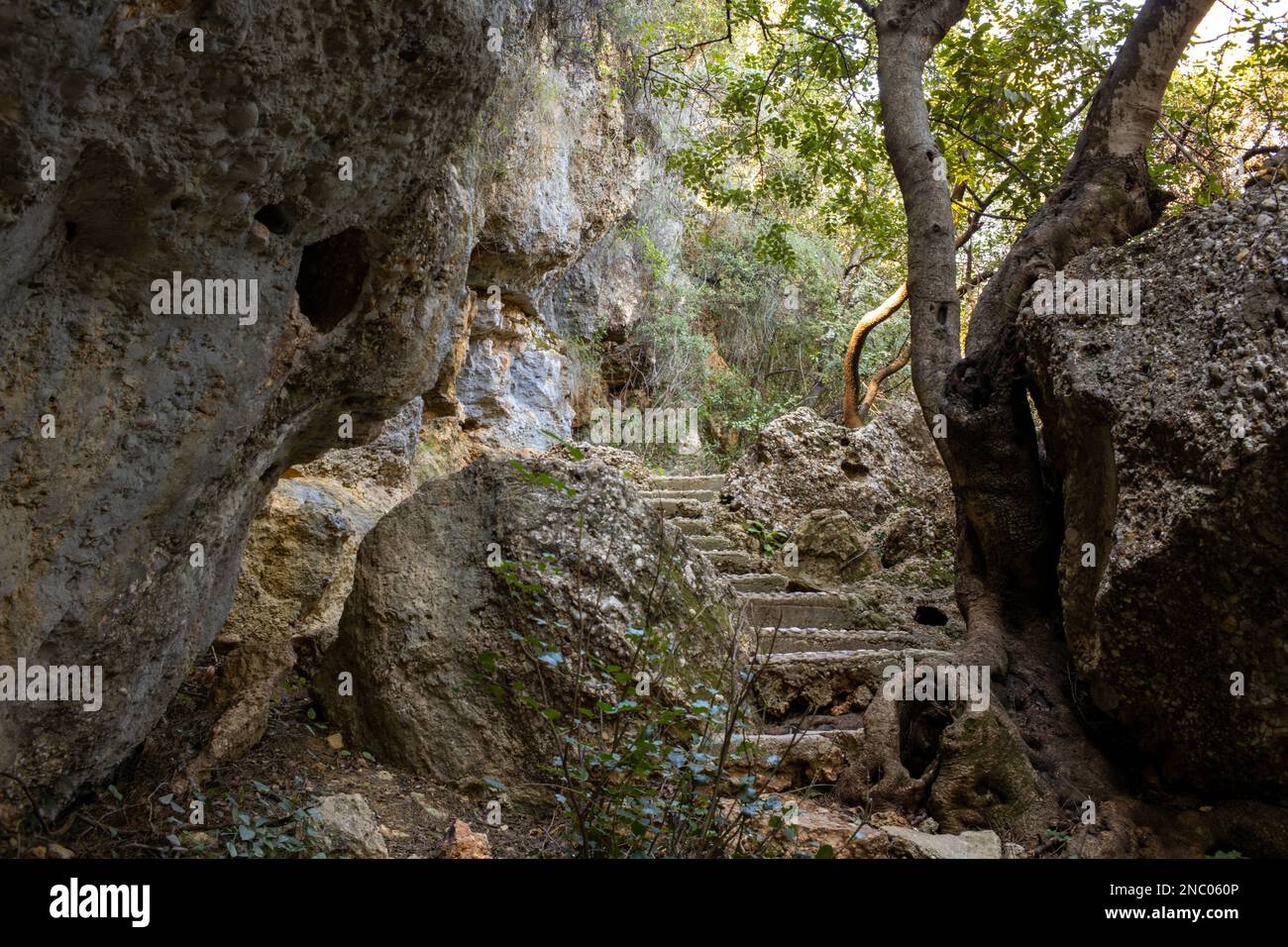 High, winding, stone steps Stock Photo - Alamy