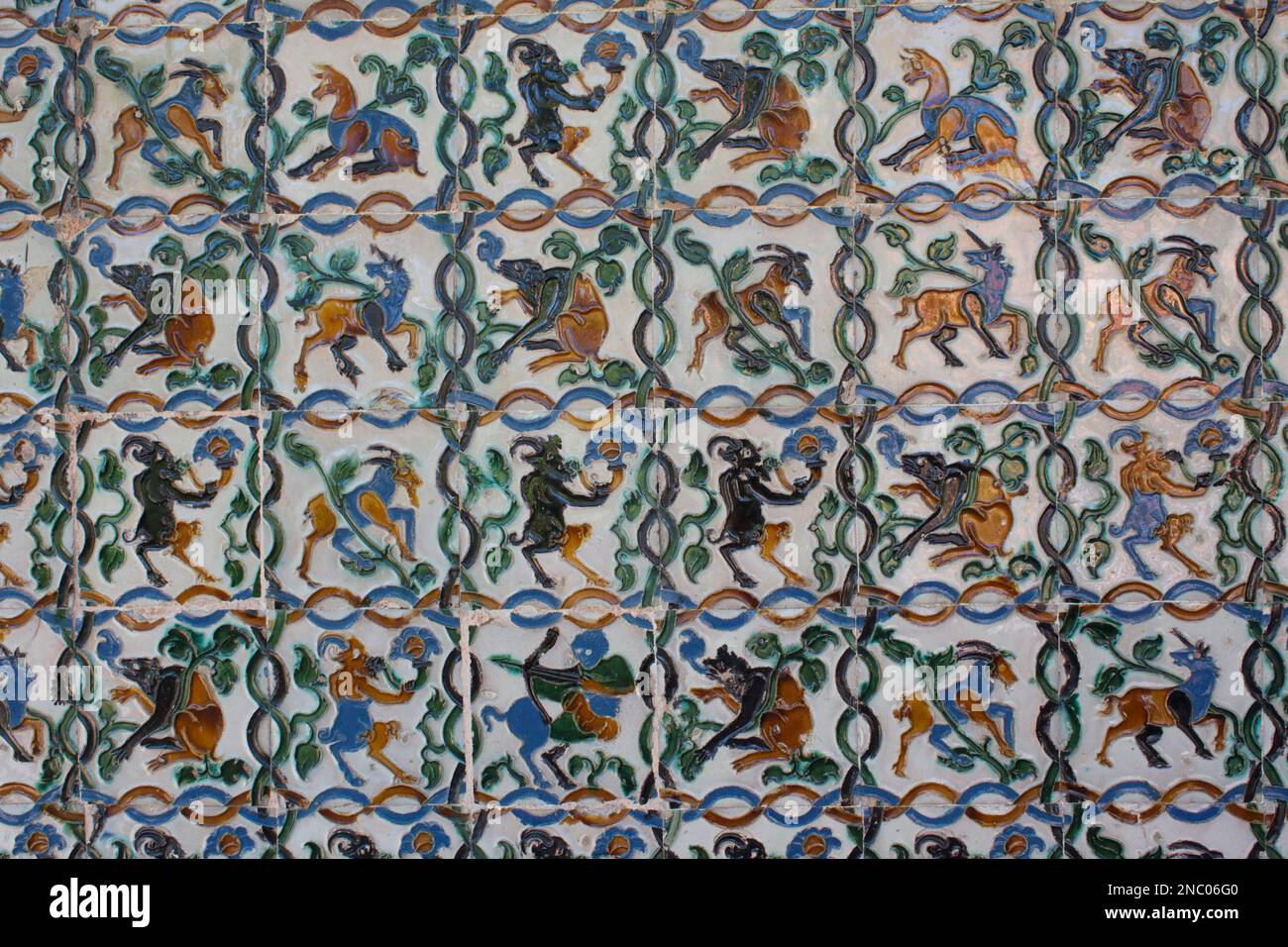 Seville alcazar ceramic tiles hi-res stock photography and images - Alamy