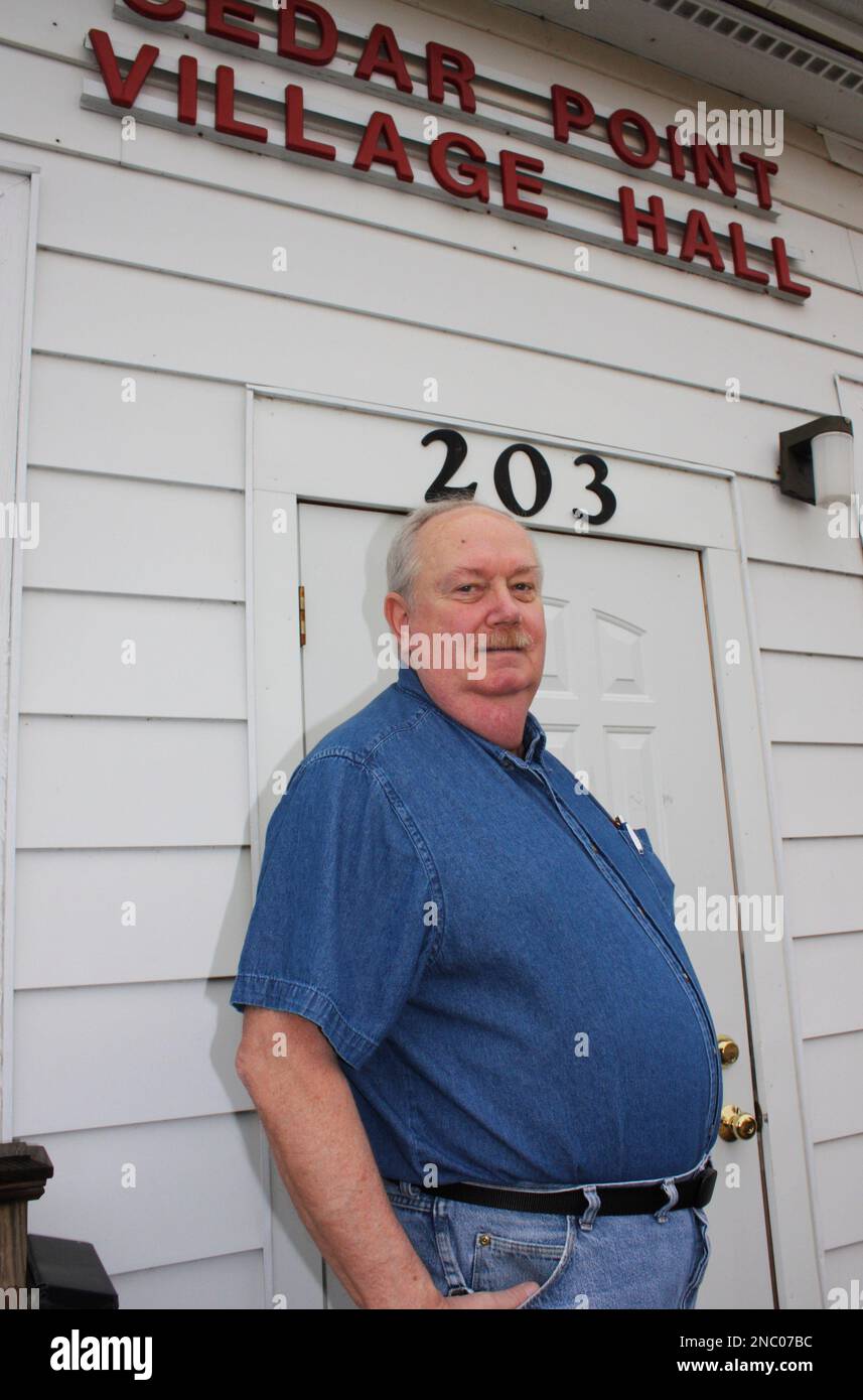 In this photo taken April 8, 2011, Michael Mahar stands in front of the ...