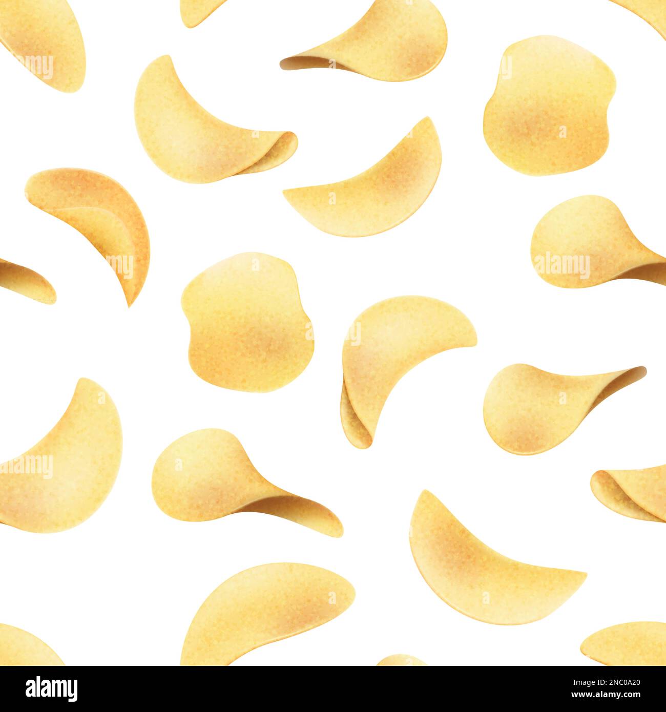Potato chips, food party pattern. Cooking diet meal, snack collage ...