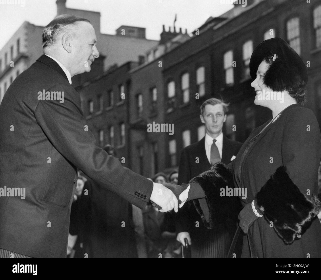 The Earl of Scarborough, as grand master of the freemasons, receives ...