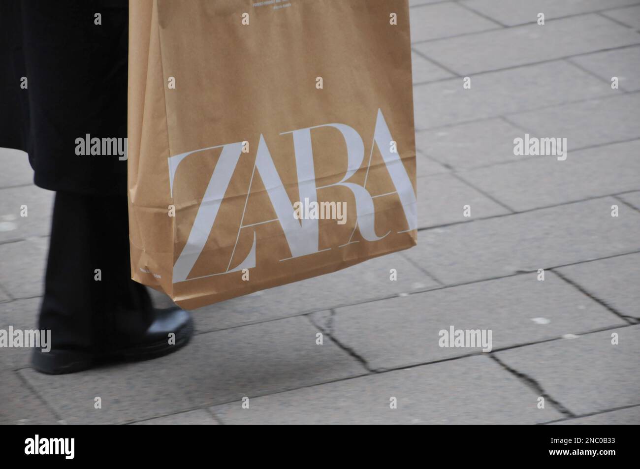 Copenhagen/Denmark/14 february 2023/Spanish retail Zara store on ...