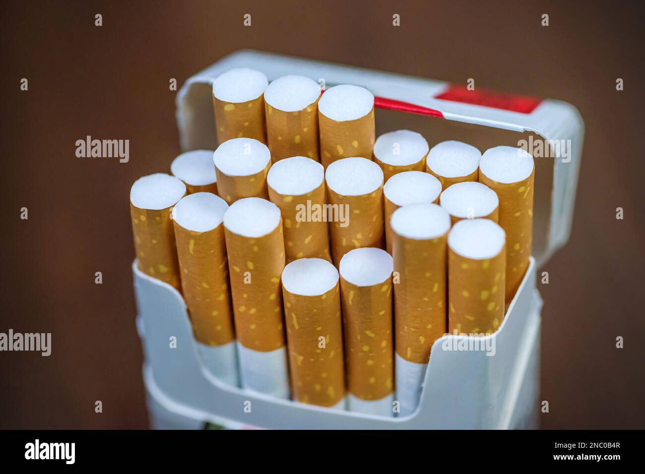 Opened packet of cigarettes hi-res stock photography and images - Alamy
