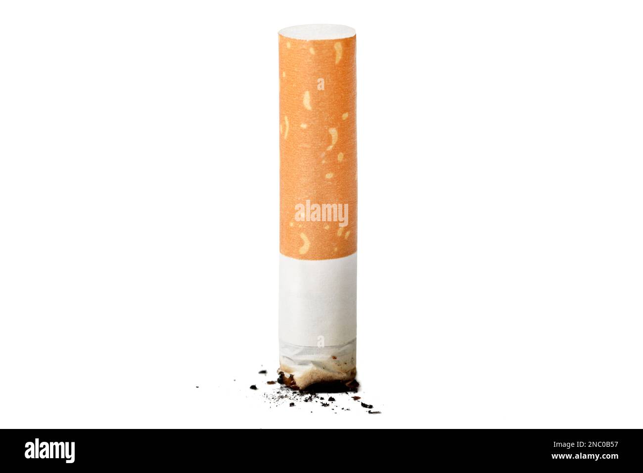 A cigarette burn isolated at the white background Stock Photo - Alamy