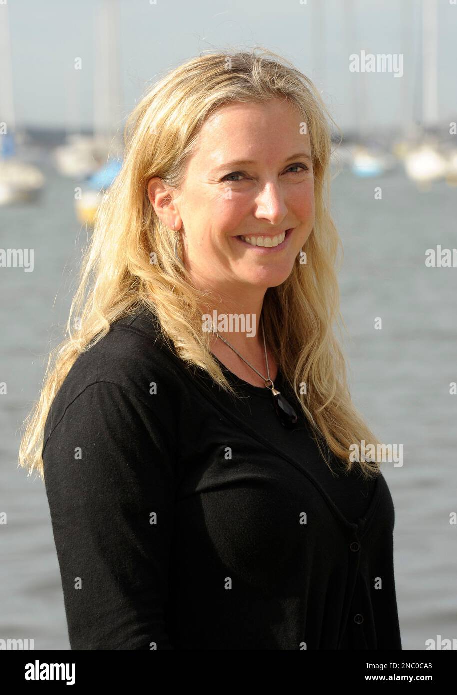 In this March 9, 2011 photo, British solo ocean rower Roz Savage smiles ...