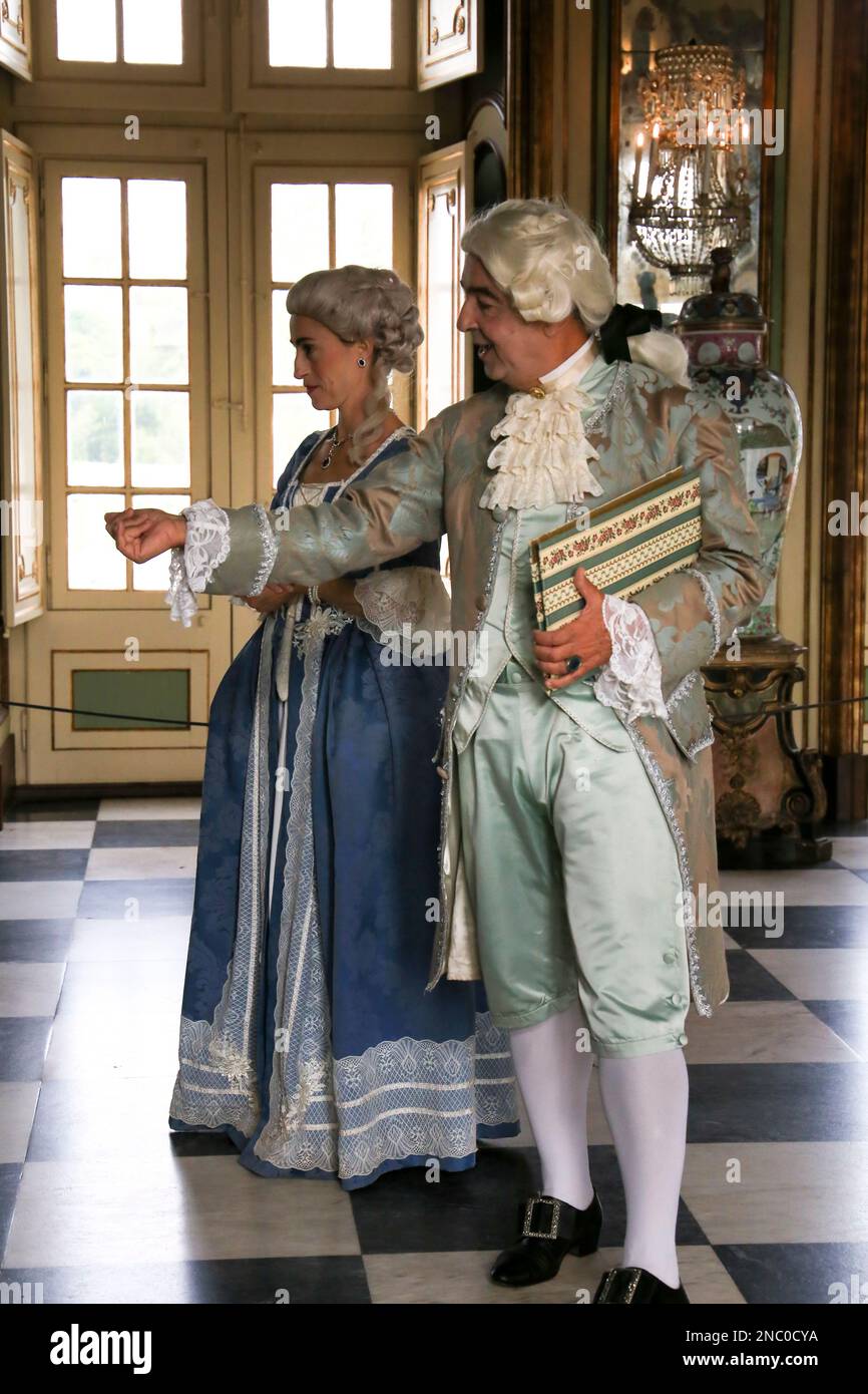 Mafra, Lisbon, Portugal- January 17, 2023: Actors performing daily life ...