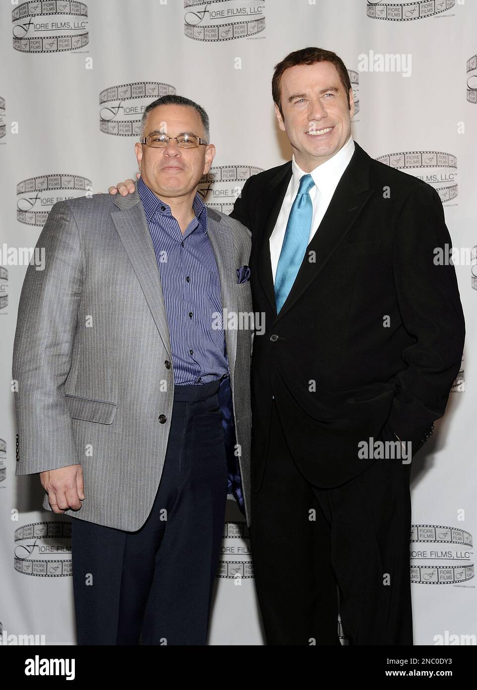 John Gotti Jr. and actor John Travolta participate in a news conference ...