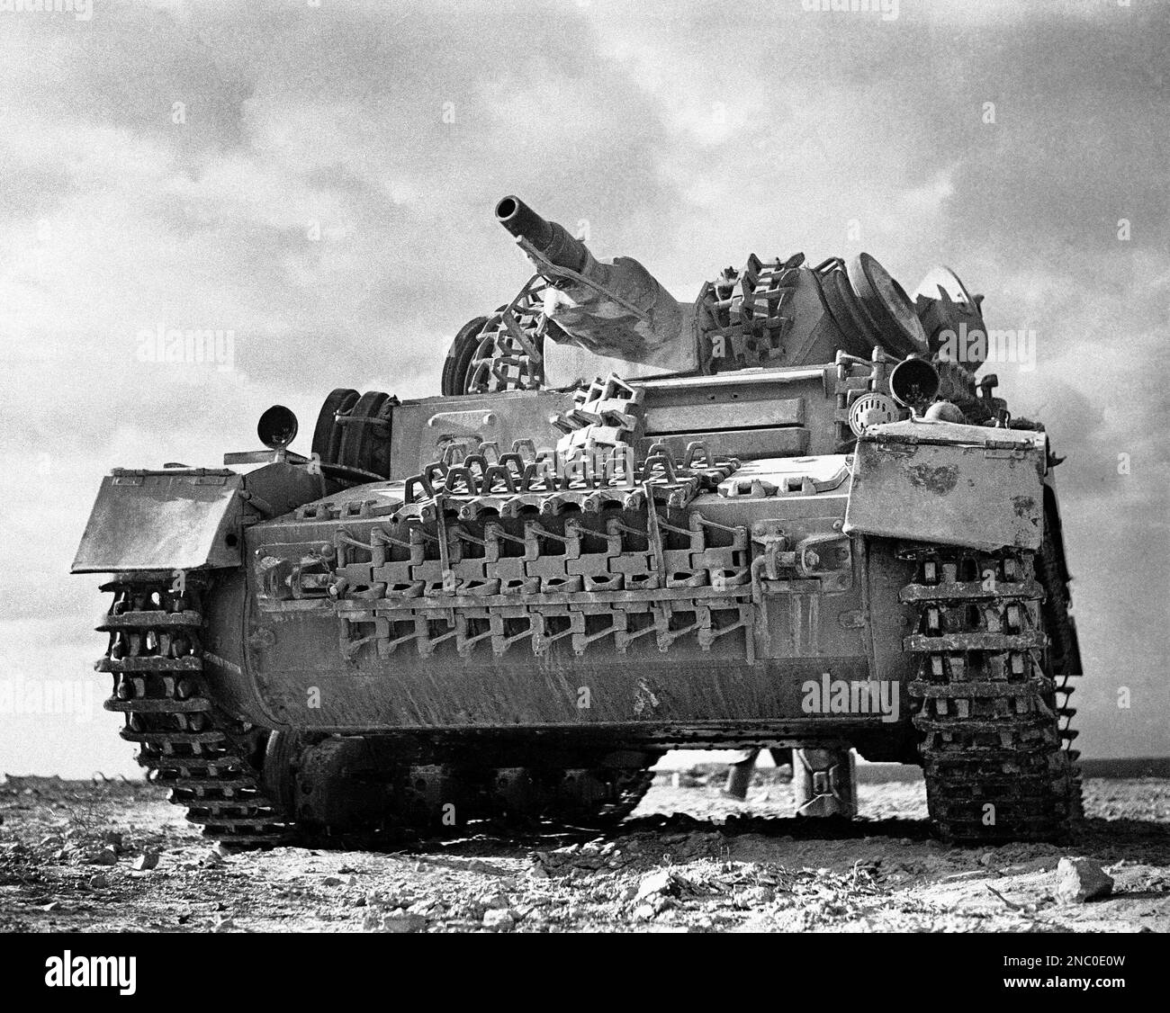 An abandoned Mark IV heavy tank in Libya in 1942, a most formidable ...