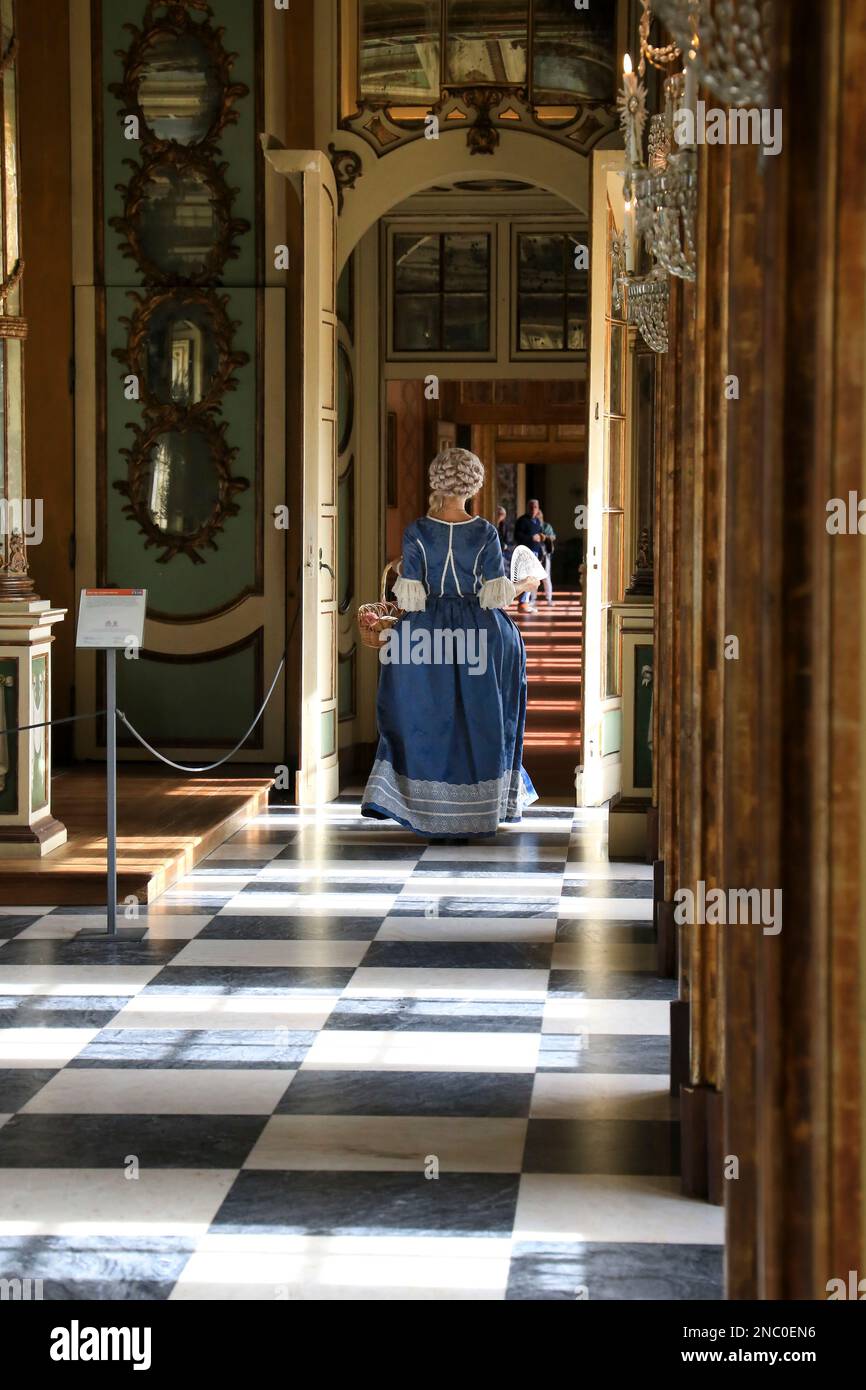 Mafra, Lisbon, Portugal- January 17, 2023: Actors performing daily life ...