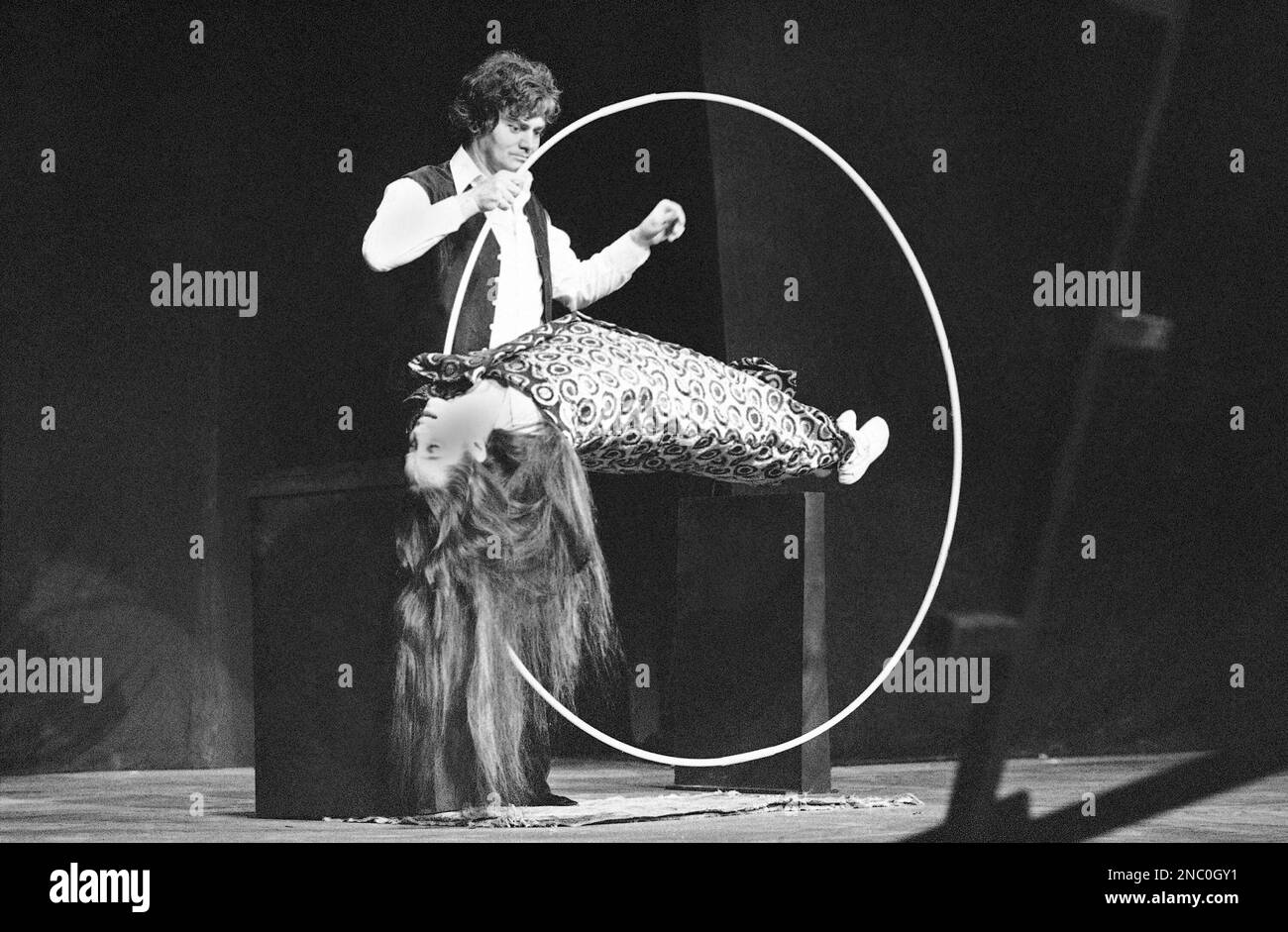 Victoria Chaplin, a daughter of Charlie Chaplin, performs levitation in ...