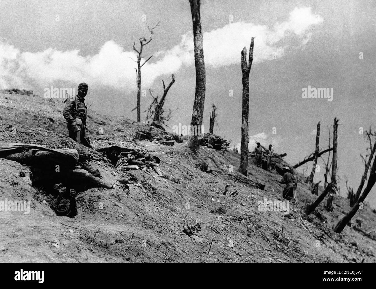 During severe fighting in the Imphal area, men of a West Country ...