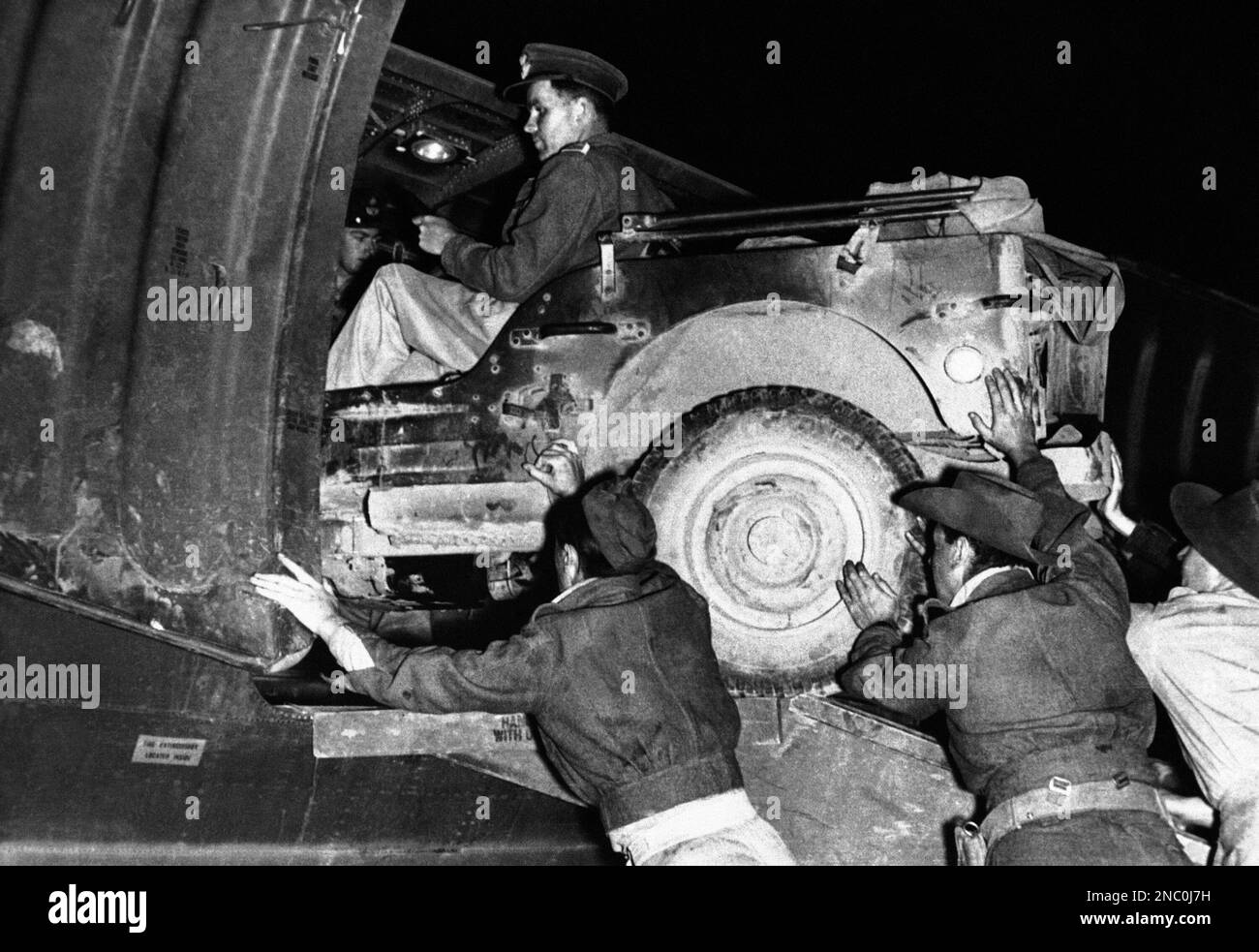 Columns of General Slim’s 14th Army were flown into Burma and landed ...