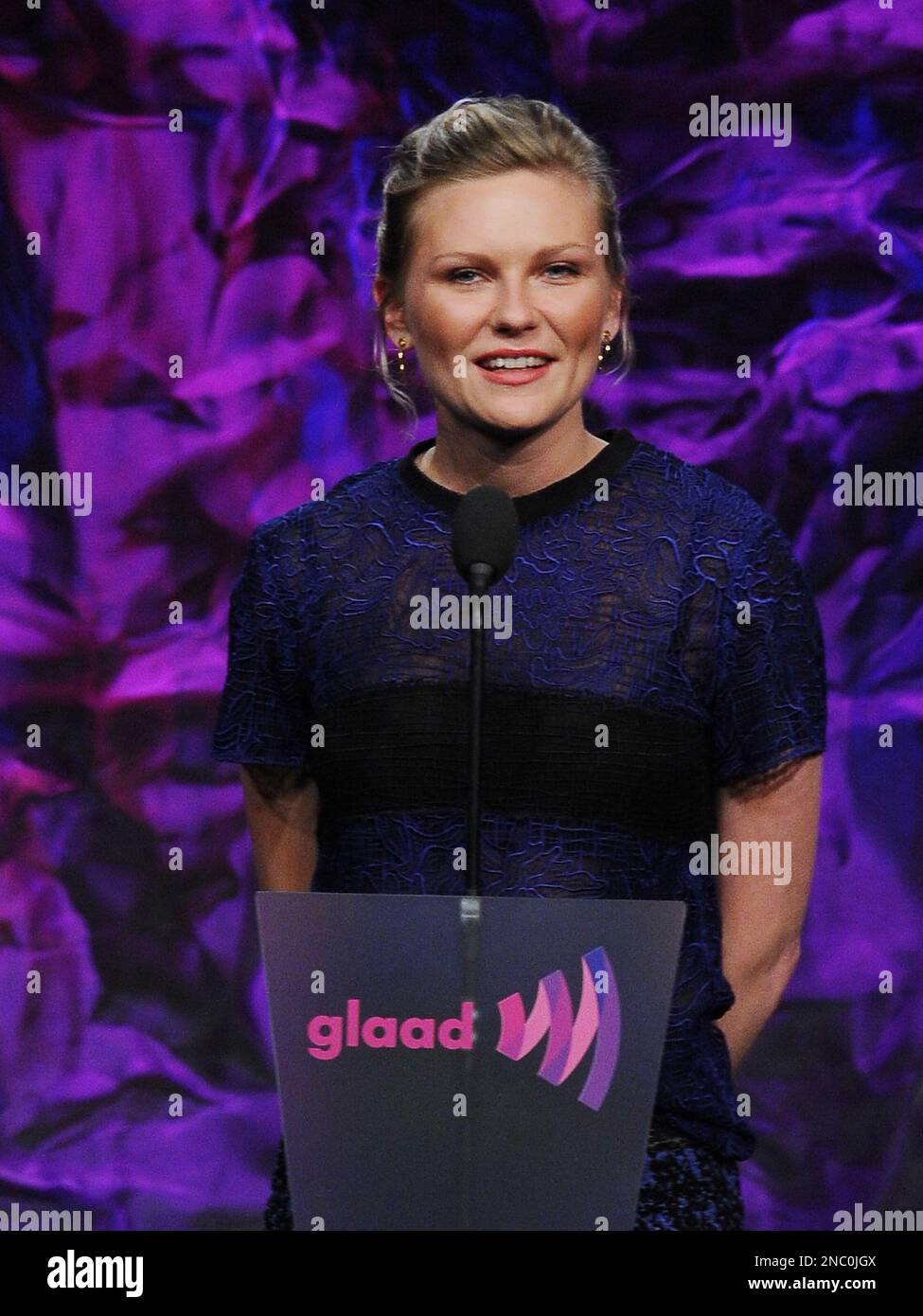 Kirsten Dunst speaks at The 22nd Annual Glaad Media Awards on Sunday ...