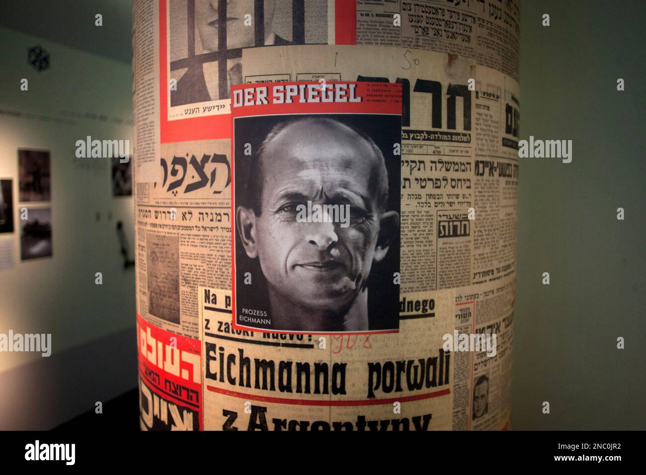 In this photo taken on Sunday, April 10, 2011, a portrait of Adolf ...