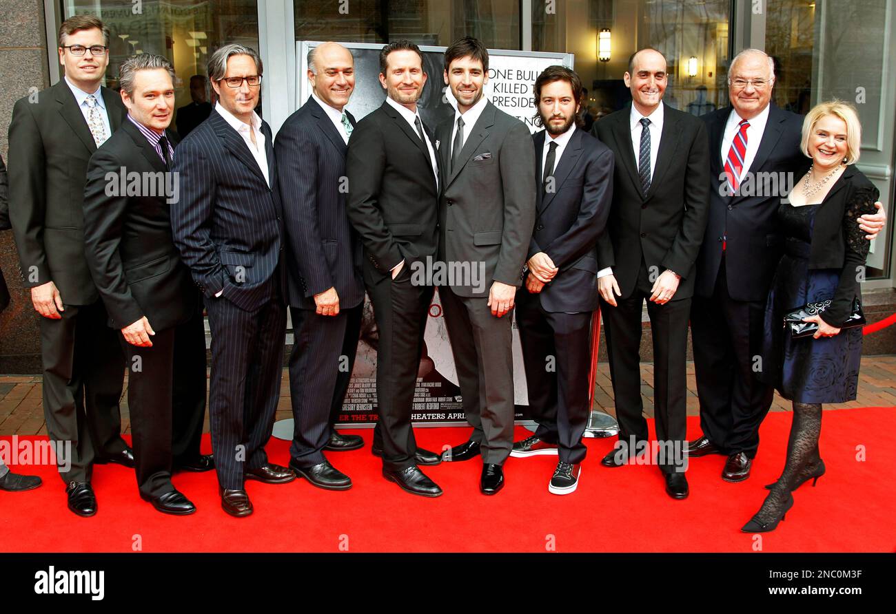 From left, Eric D'Arbelof, Robert Stone, Webster Stone, Howard Cohen ...