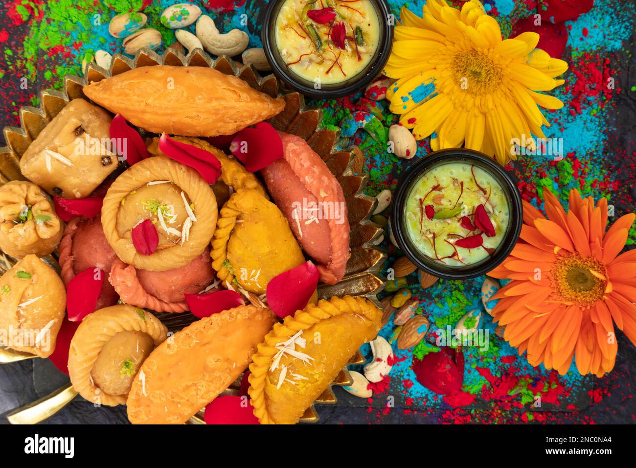 Indian Festival Of Colors Holi Is Celebrated With Colorful Gulal Abeer ...