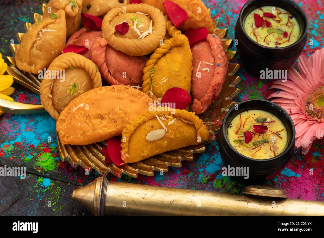 Indian Festival Of Colors Holi Is Celebrated With Colorful Gulal Abeer ...