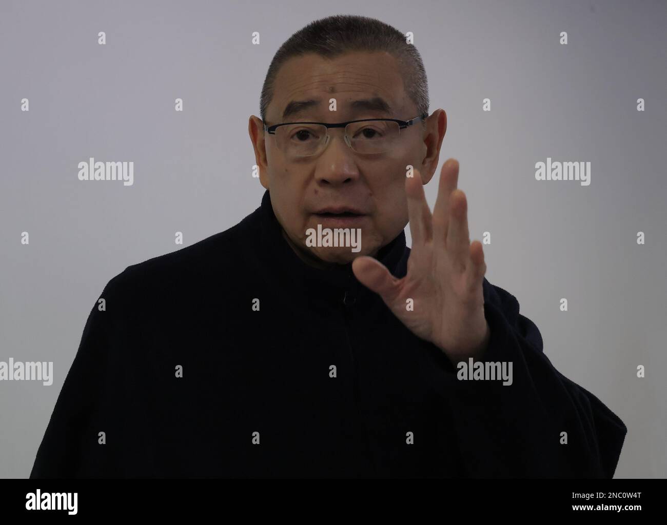 Tycoon Joseph Lau Luen-hung holds a press conference to clarify his ...