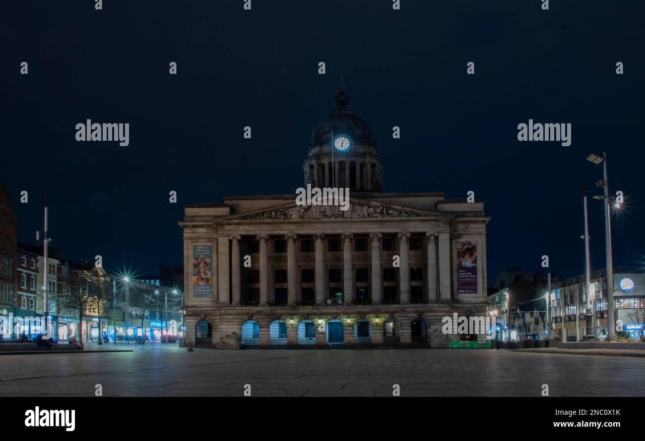 Council house nottingham night hi-res stock photography and images - Alamy
