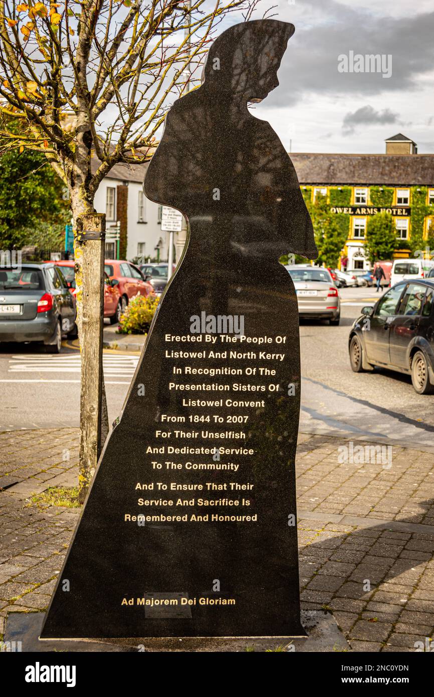 Monument to Presentation Sisters of Listowel Convent, Ireland Stock ...