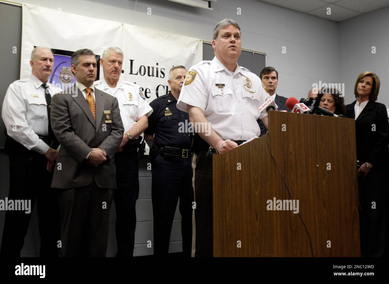 St. Louis County police chief Tim Fitch speaks during a news conference ...