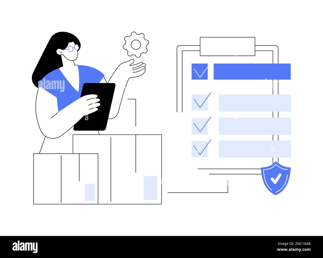 Product quality control abstract concept vector illustration Stock ...