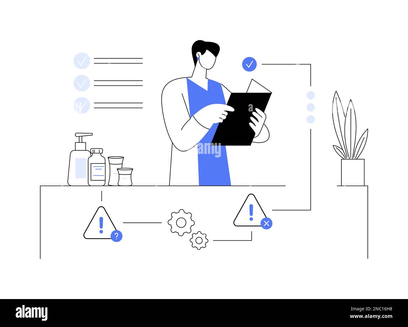 Product safety control abstract concept vector illustration Stock ...