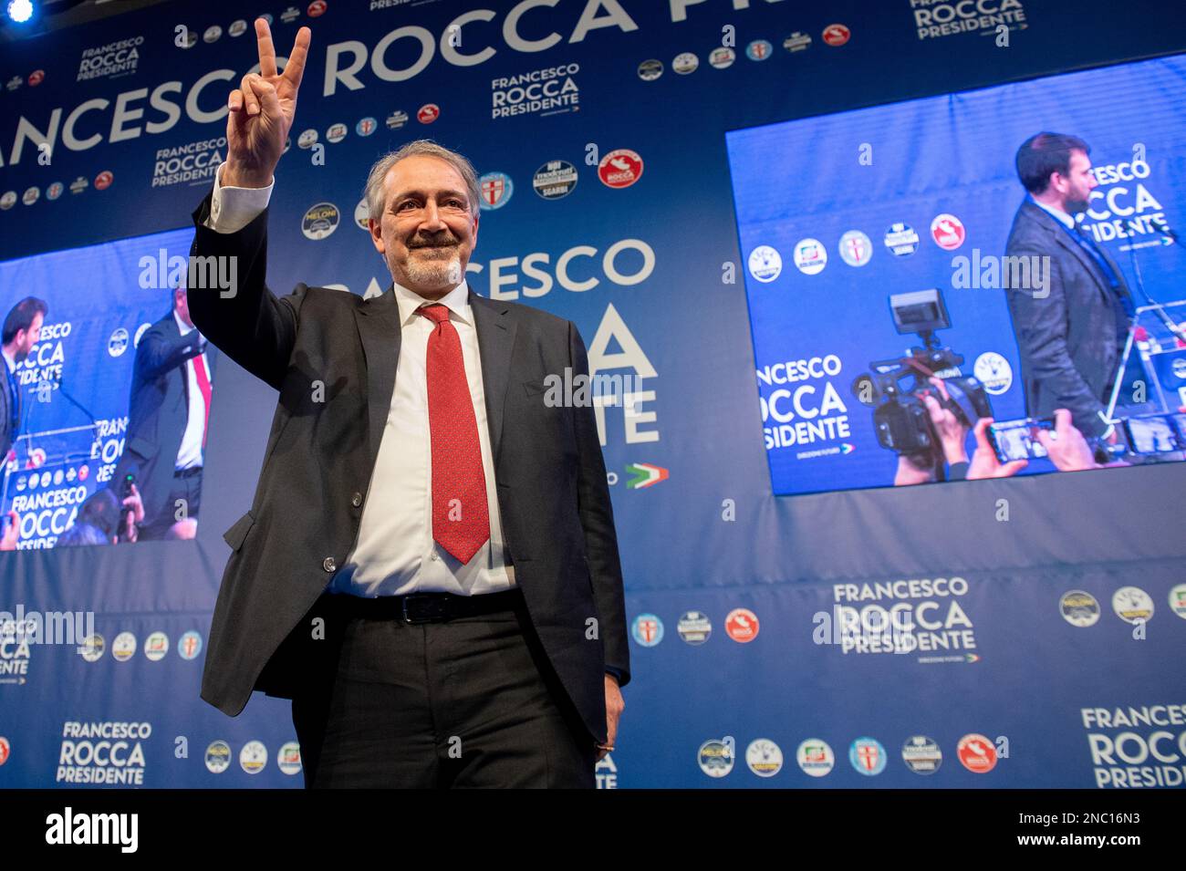Rome, Rome, Italy. 13th Feb, 2023. Francesco Rocca of the centre-right ...