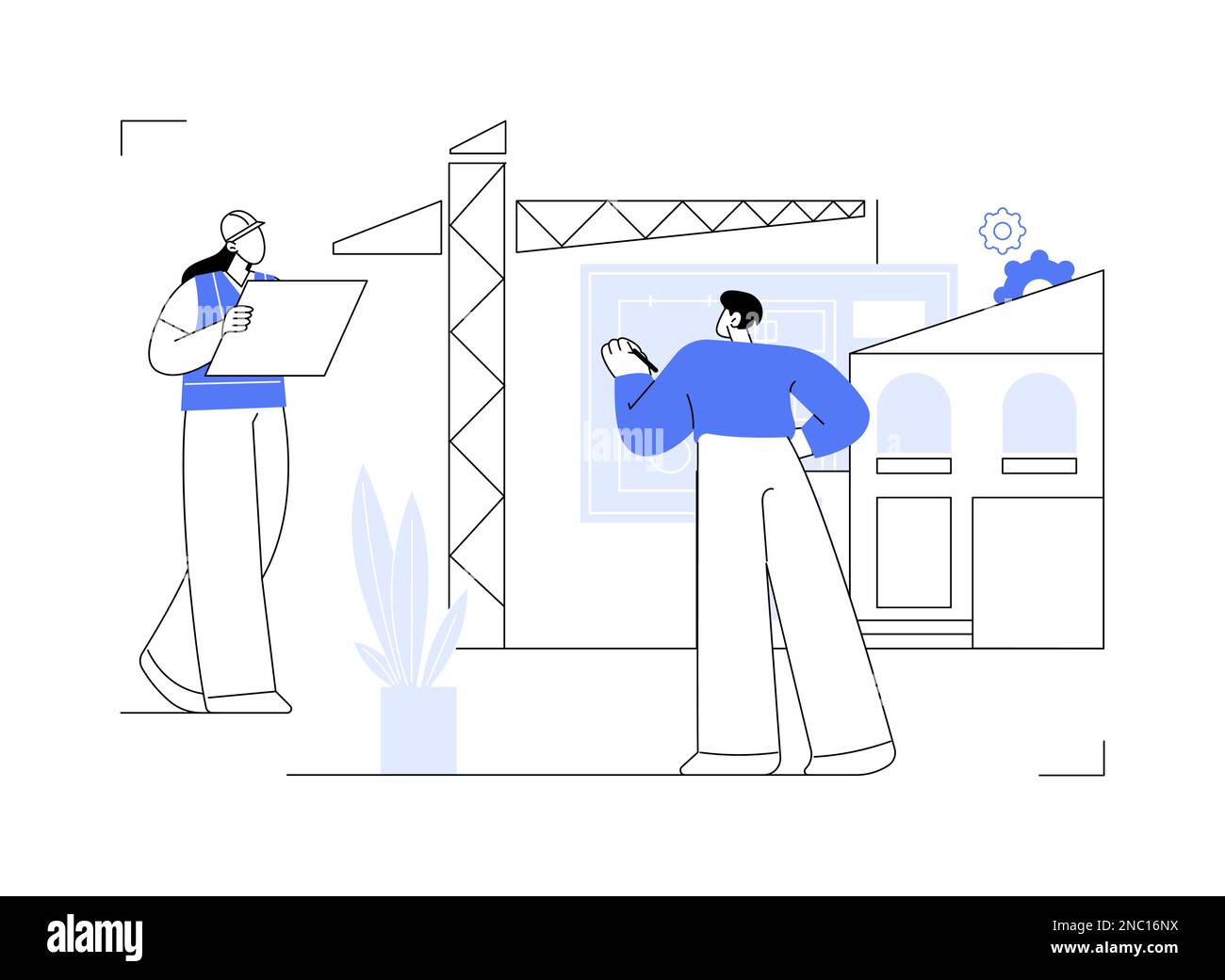 Real estate development abstract concept vector illustration Stock ...