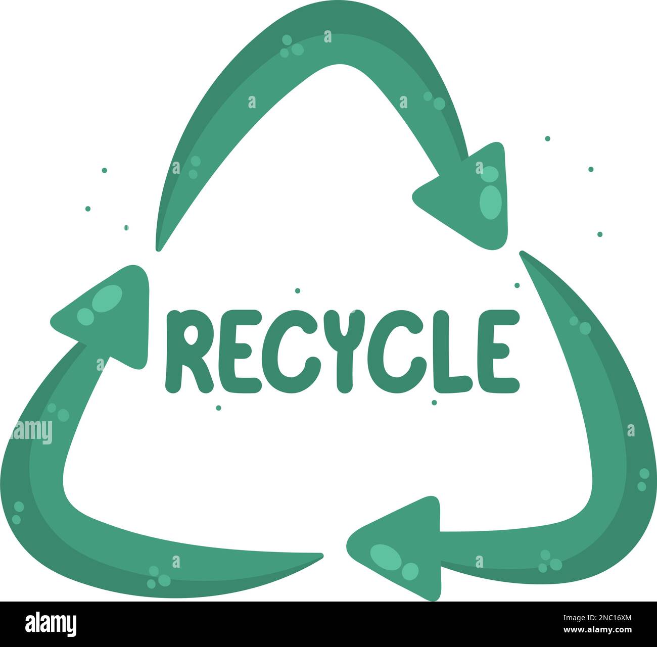 recycle symbol and lettering Stock Vector Image & Art - Alamy