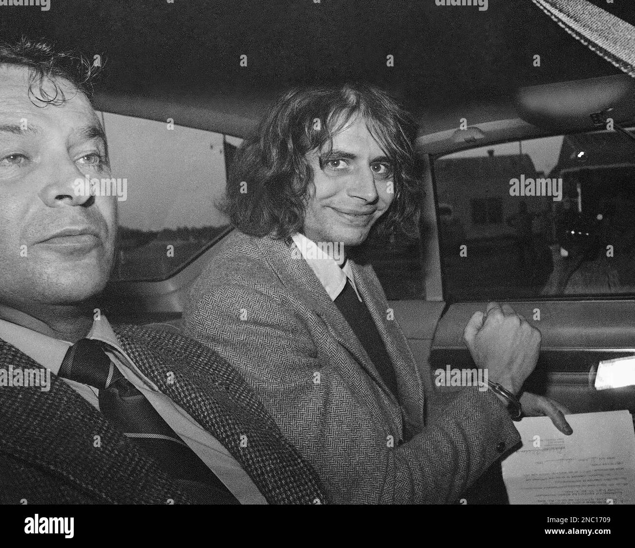 FILE - In this May 5, 1977, file photo Dwight Armstrong, right, one of ...