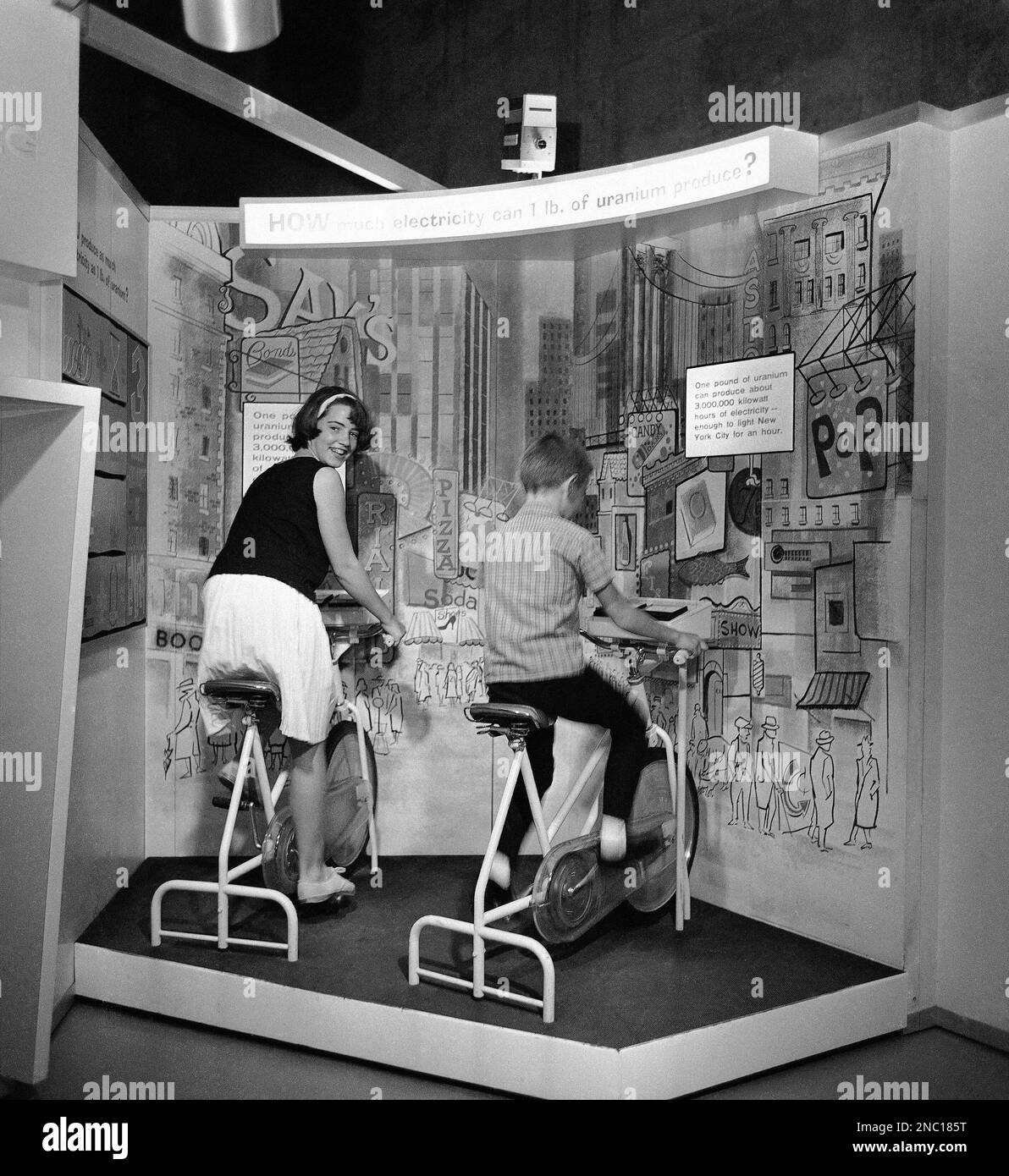 This display in the Atomic Energy Commission’s Atomsville, U.S.A ...