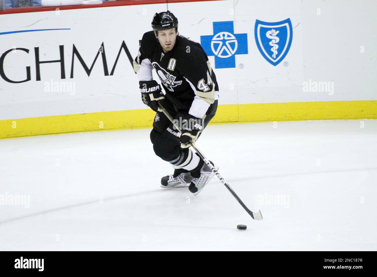 Pittsburgh Penguins' Brooks Orpik (44) plays in the NHL hockey game ...