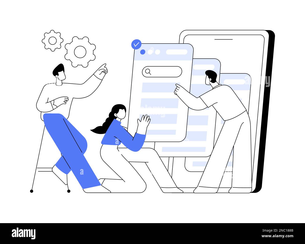 Wireframe abstract concept vector illustration Stock Vector Image & Art ...