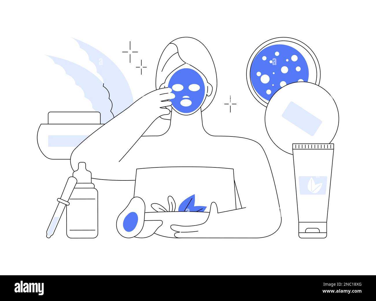 Organic cosmetics abstract concept vector illustration Stock Vector ...