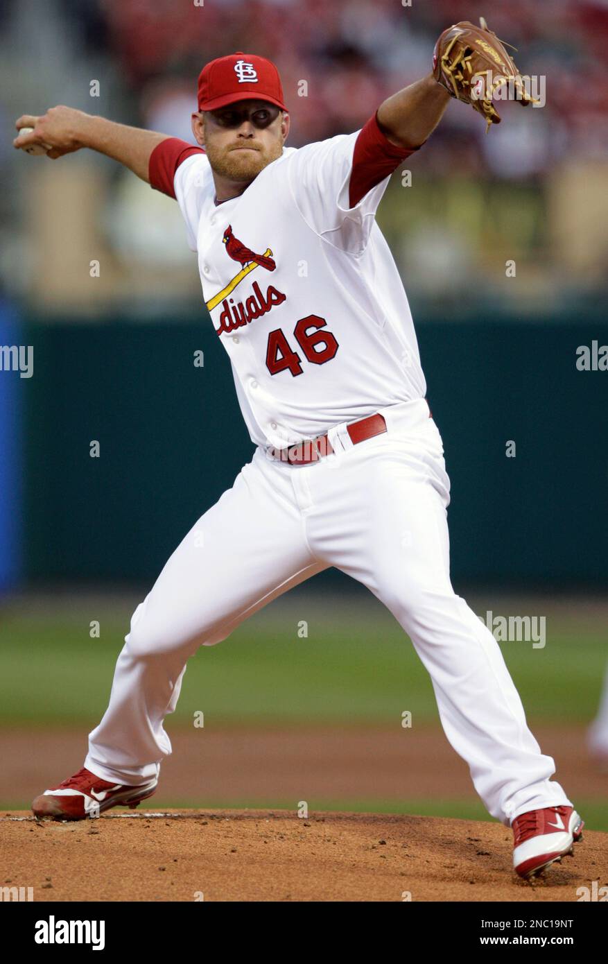 St. Louis Cardinals pitcher Kyle McClellan throws during the first ...