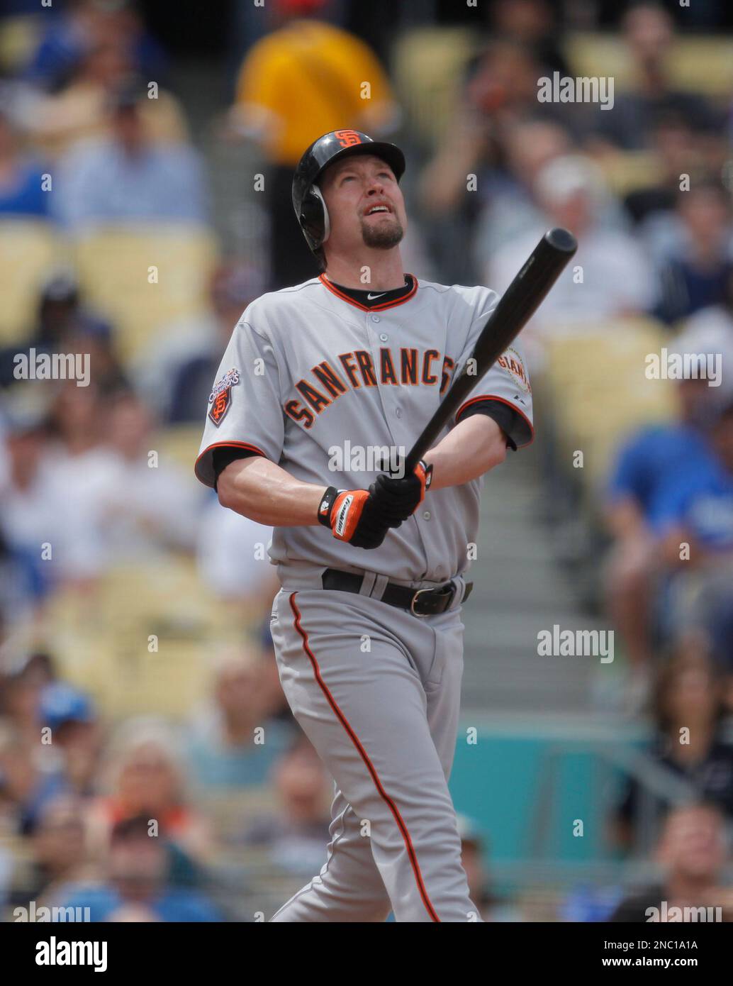 San Francisco Giants' Aubrey Huff during the third inning of a baseball ...