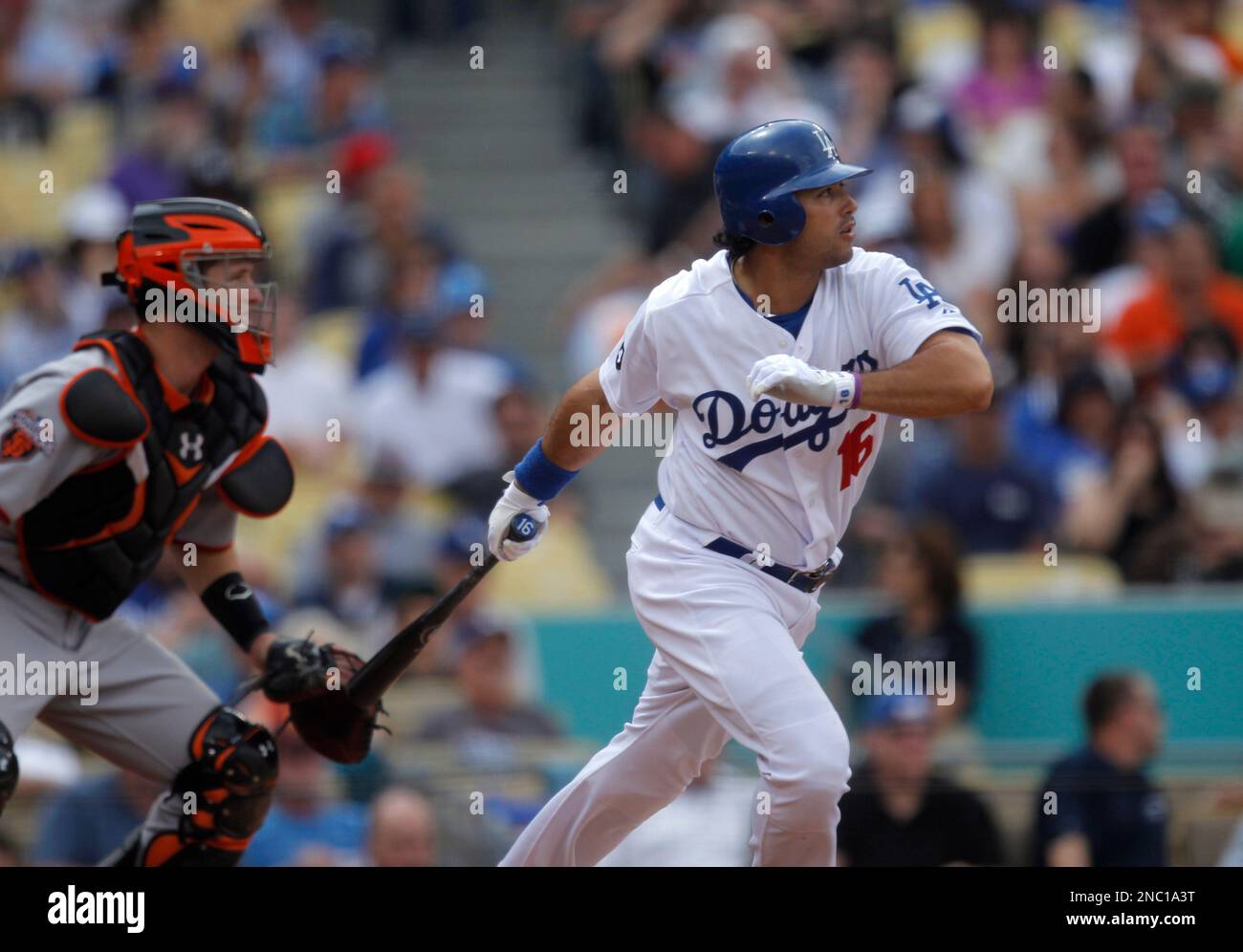 Los Angeles Dodgers' Andre Ethier during the fourth inning of a ...